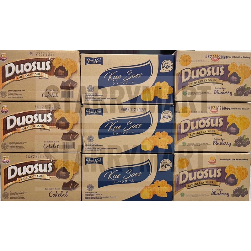Duo sus per box | Duosus | Dry Eclairs | Dry soes Cake | Blueberry ...