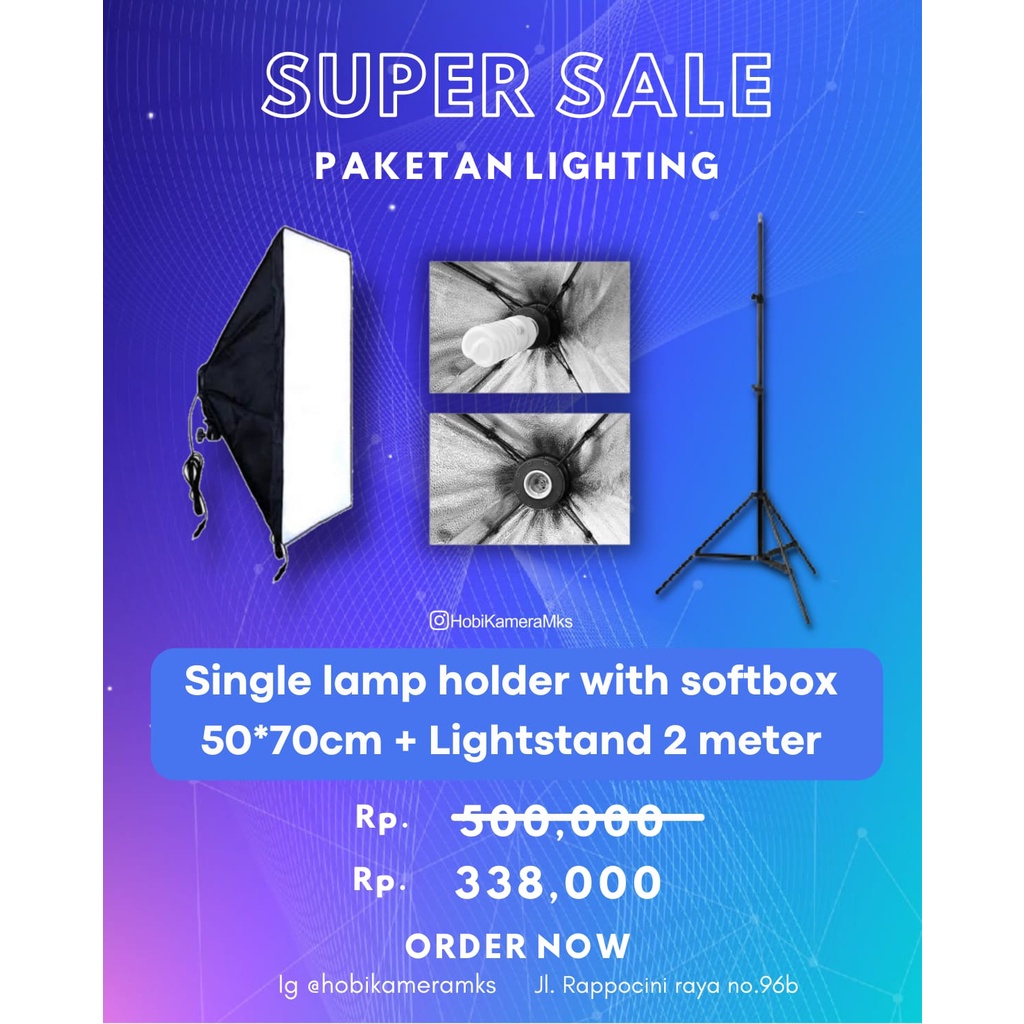 Single lamp package with sofabox with 2 meter light stand | Shopee ...