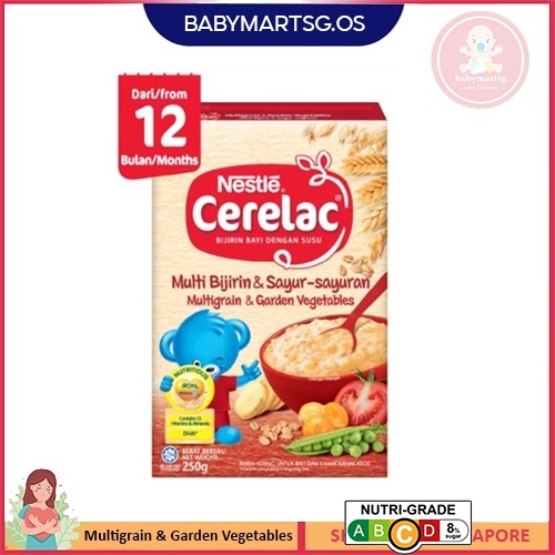 Nestle Cerelac Infant Cereals with Milk Multigrain & Vegetables (250g ...
