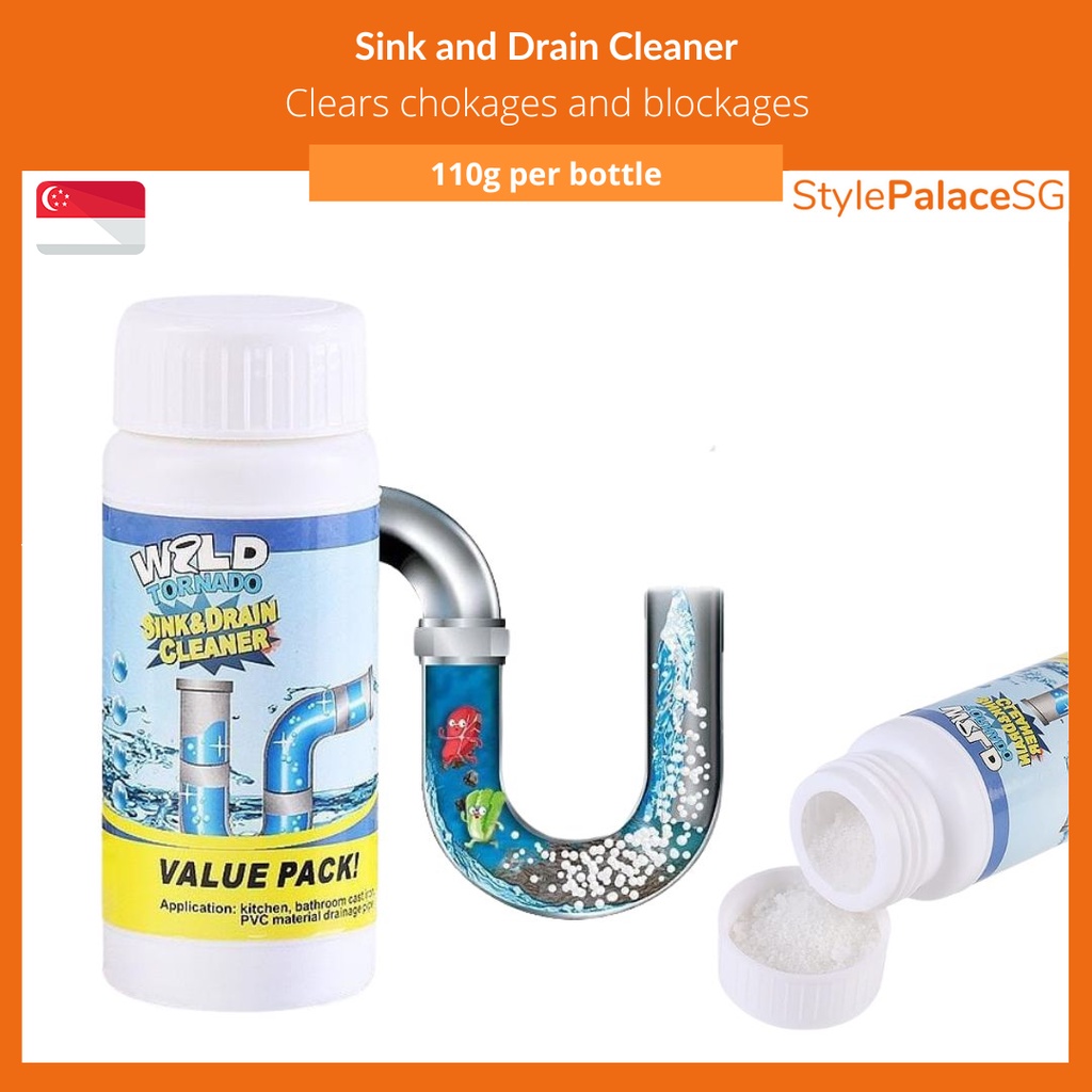 Sink Drain Cleaner Heavy Duty (Powder) 110g | Shopee Singapore