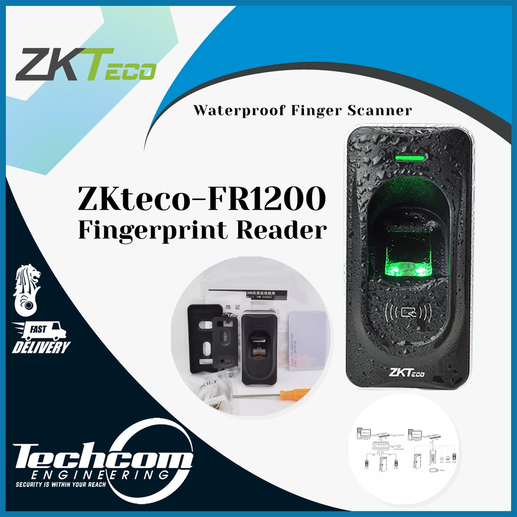 ZKTeco-FR1200 Biometric Fingerprint Reader | Shopee Singapore