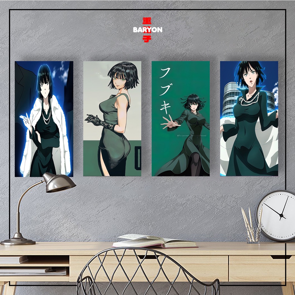 KAYU Baryon Room Decoration ONE PUNCH MAN FUBUKI Display Poster Wood ...