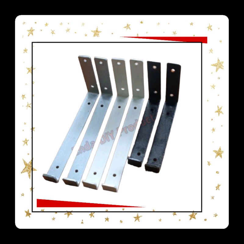 SIKU L Angle Iron Bracket L Wall Shelf Support | Shopee Singapore