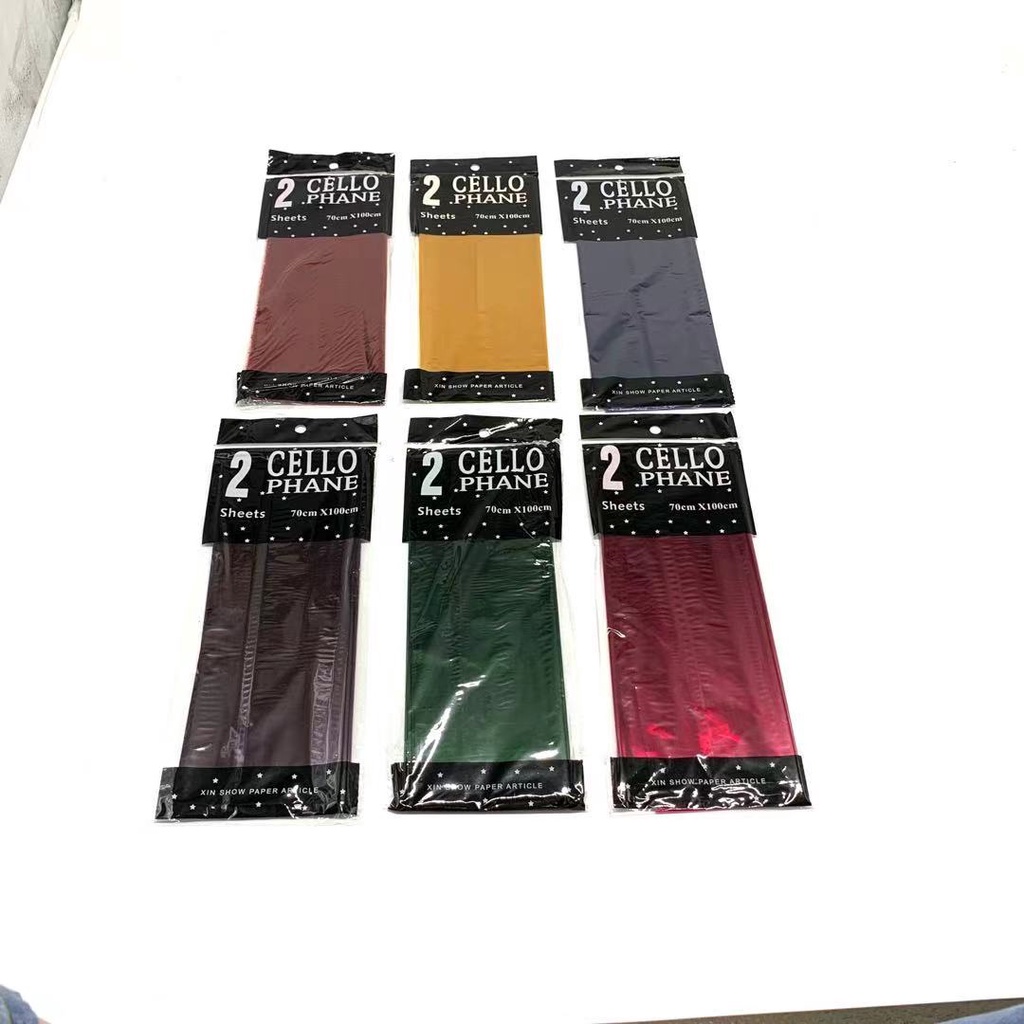 Cellophane Wrapper/Glass Paper/Coloured Transparent Wrapper/灯笼纸(2pcs ...