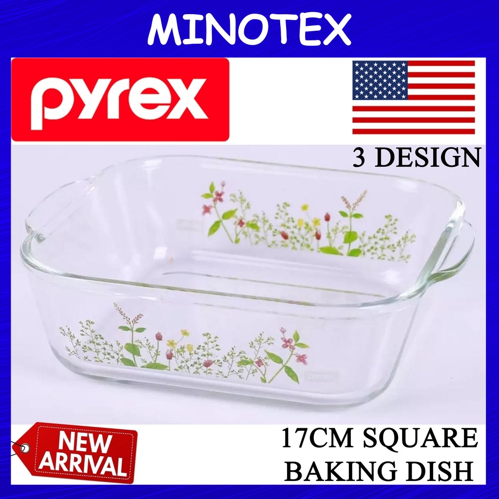 PYREX 17CM SQUARE BAKING DISH (3 DESIGN) | Shopee Singapore