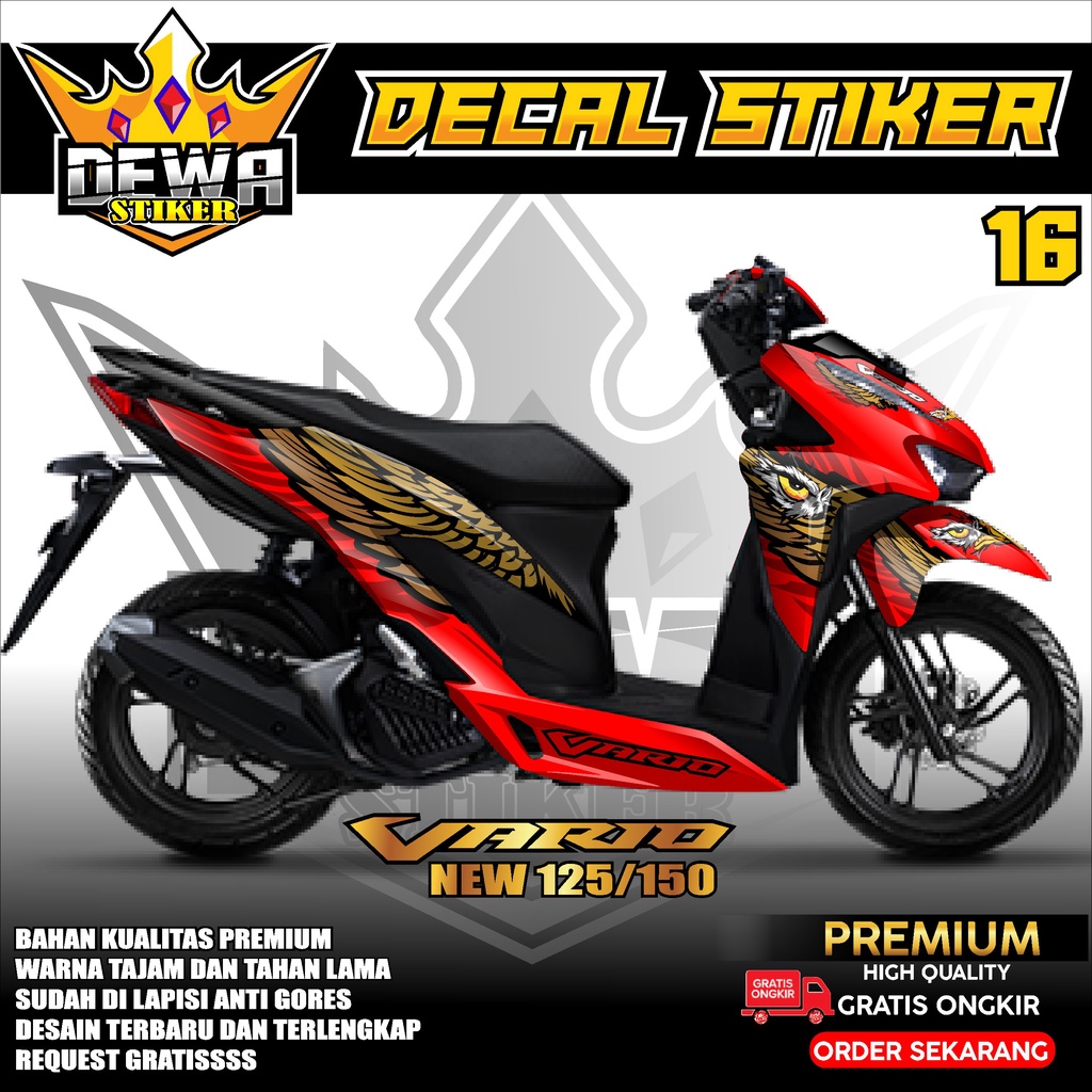 Decal Sticker Honda Vario 125 150 Fullbody - Dekal Sticker Vario Design ...