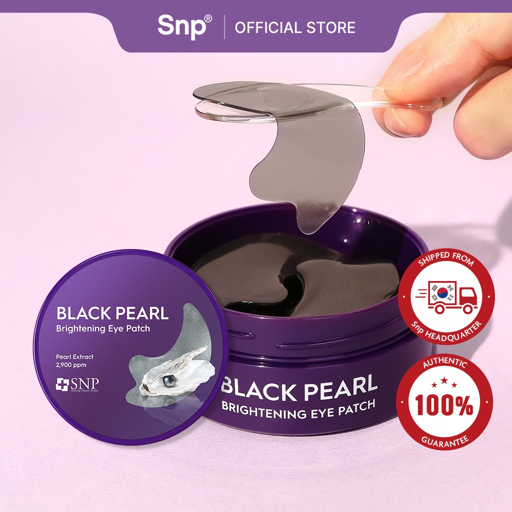 SNP Black Pearl Brightening Eye Patch 60pcs | Shopee Singapore