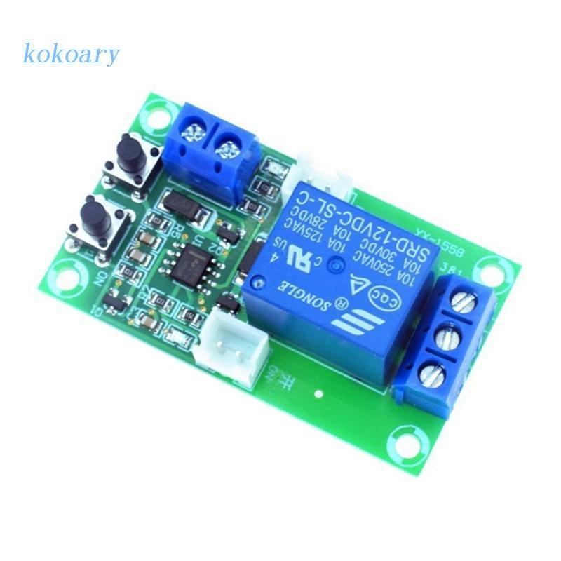 KOK Relay Module 2-Button Switch Relay Module On Off Single RS Trigger ...