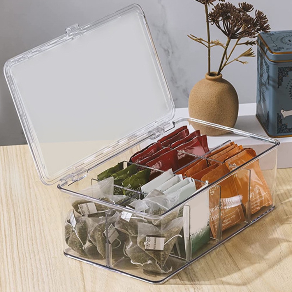 Holder Organizer Tea Coffee Box Condiment Bag Storage Herbal ...