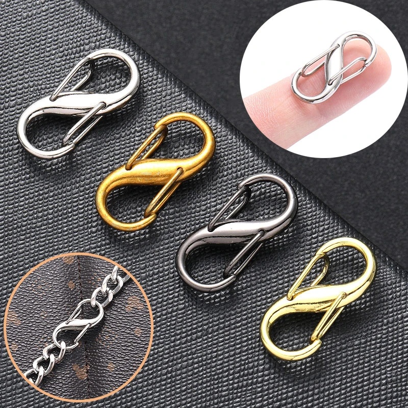 Fashion Mini Metal Snap Clip Ring Clasp Hook for Bag Shoulder Chain ...