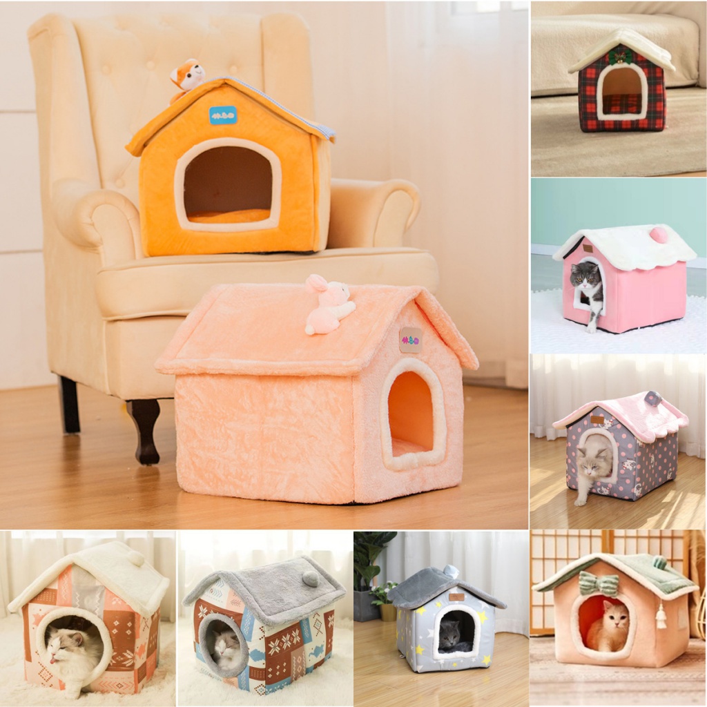 Dog Bed/Dog House Bed Kennel/Comfortable Cat House/Removable Washable ...