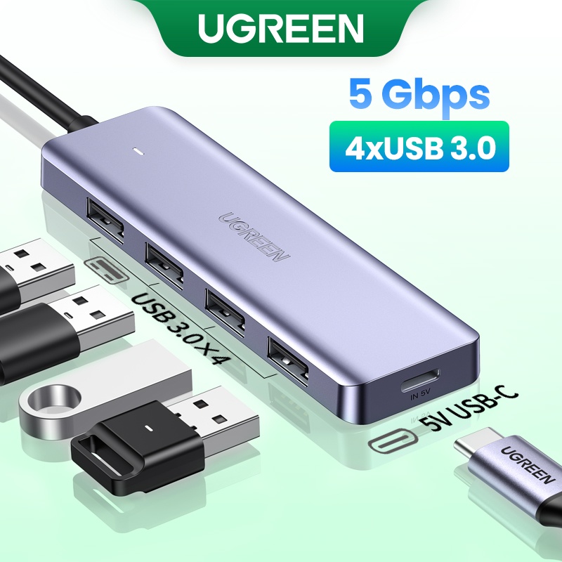 UGREEN 4-Port Multiple USB Splitter Ultra Slim High-Speed HUB OTG for ...