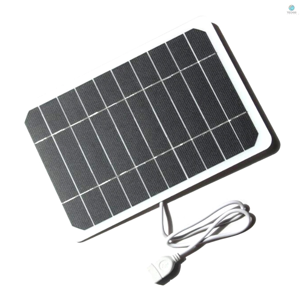5W 5V Small Solar Panel with USB DIY Monocrystalline Silicon Solar Cell ...