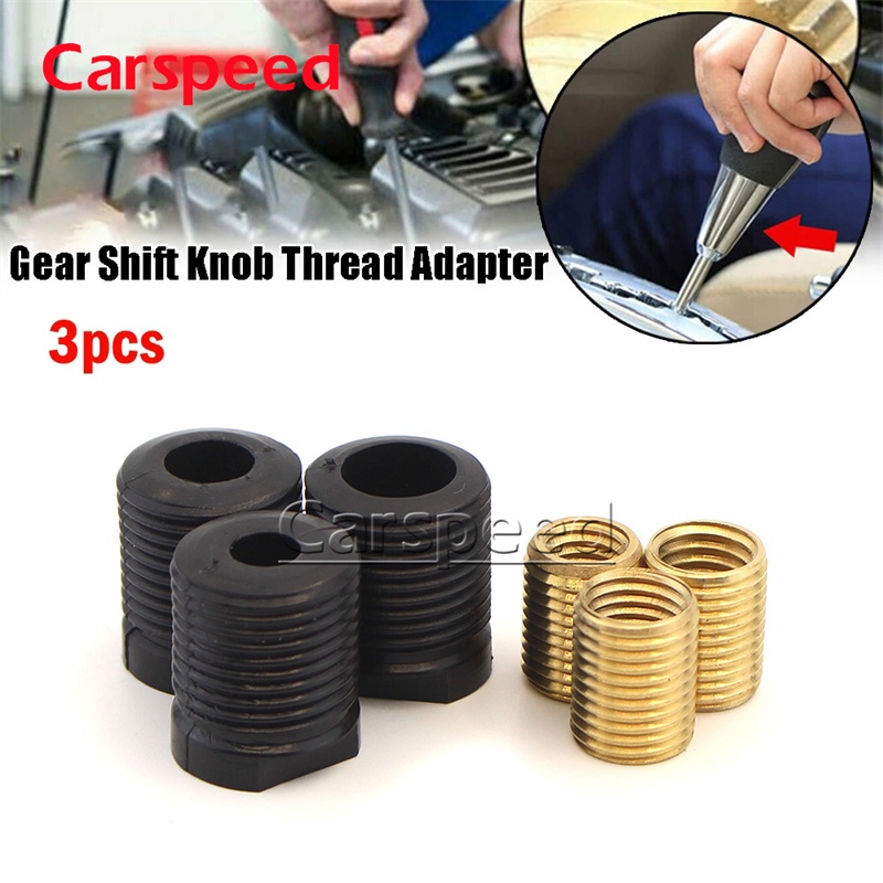 3pcs M8 M10 M12 Universal Car Gear Shift Knob Head Thread Adapter Nuts ...