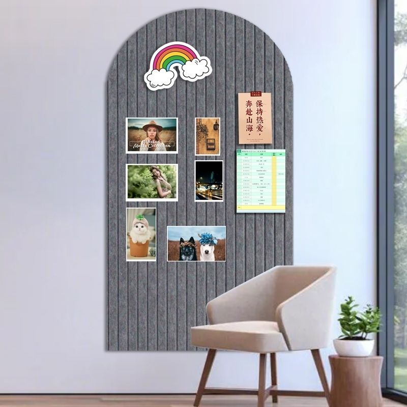 Message Board Photo Wall Felt Arch Stripe Sticker Note Simple Living ...