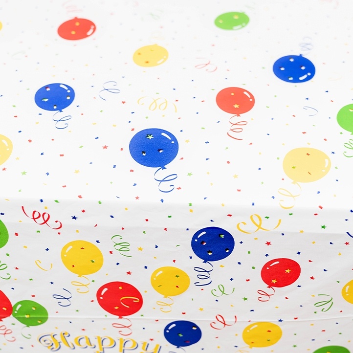 New Colourful Balloon Table Cover Table Cloth for Birthday party ...