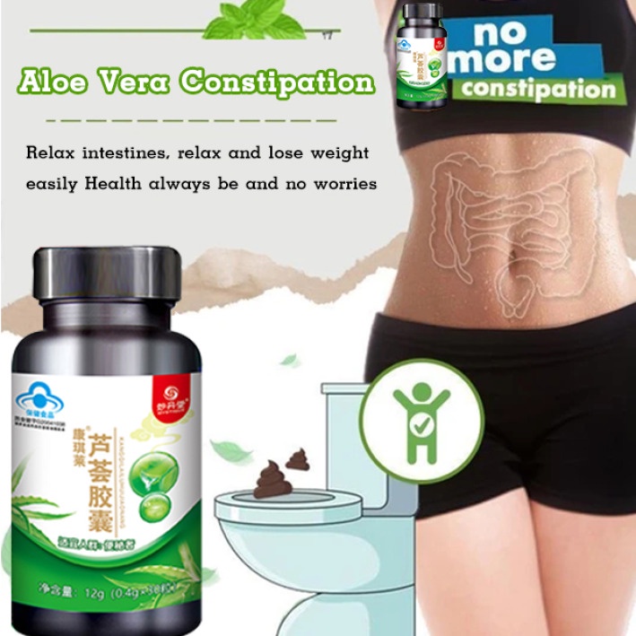 Aloe Vera Constipation Laxative Capsule Stimulate metabolism | Shopee ...