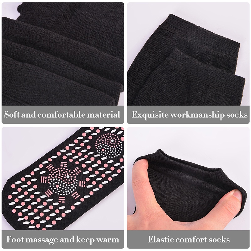 Self-heating Health Care Socks Unisex Tourmaline Magnetic Therapy ...
