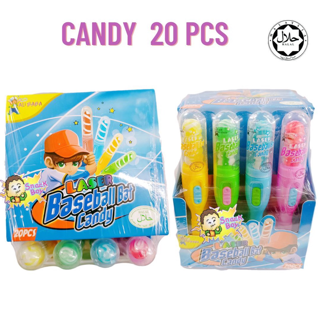 20pcs Alibaba Laser Baseball Bat Candy (Halal) | Shopee Singapore
