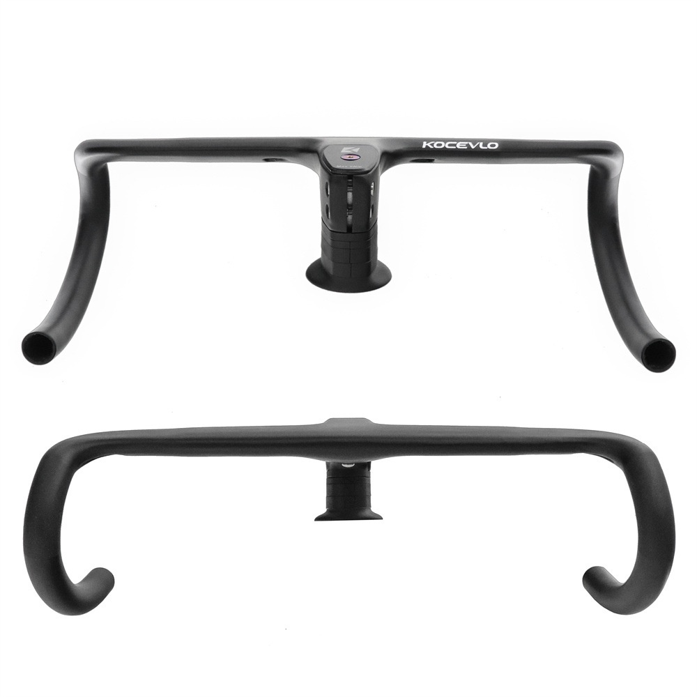 KOCEVLO Road Bike Carbon Handlebar Integrated Route Aero Road Handlebar ...