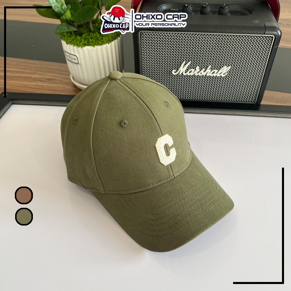 Cap Embroidered C Shaped Blue Brown Embossed logo hot trend 2023 High ...