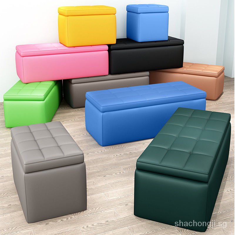 【In stock】Strip Sofa Stool Clothing Store Fitting Room Storage Stool ...
