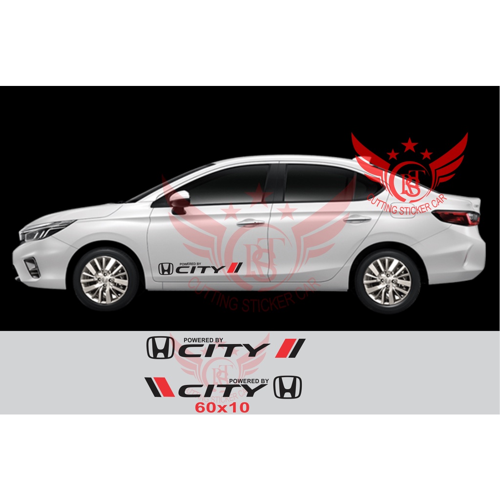 City Car sticker sticker powered by cutting sticker For honda city Car ...