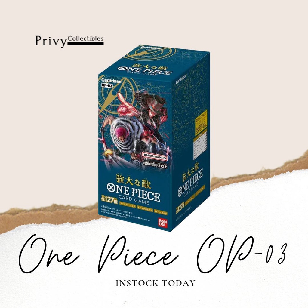 One Piece OP-03 Booster Box (Mighty Enemy) | Shopee Singapore