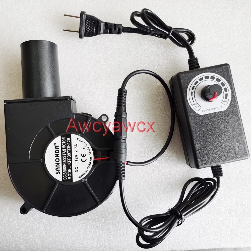 Ready stock blower fan 9733 110V 220V AC DC 12V Powered with Variable ...
