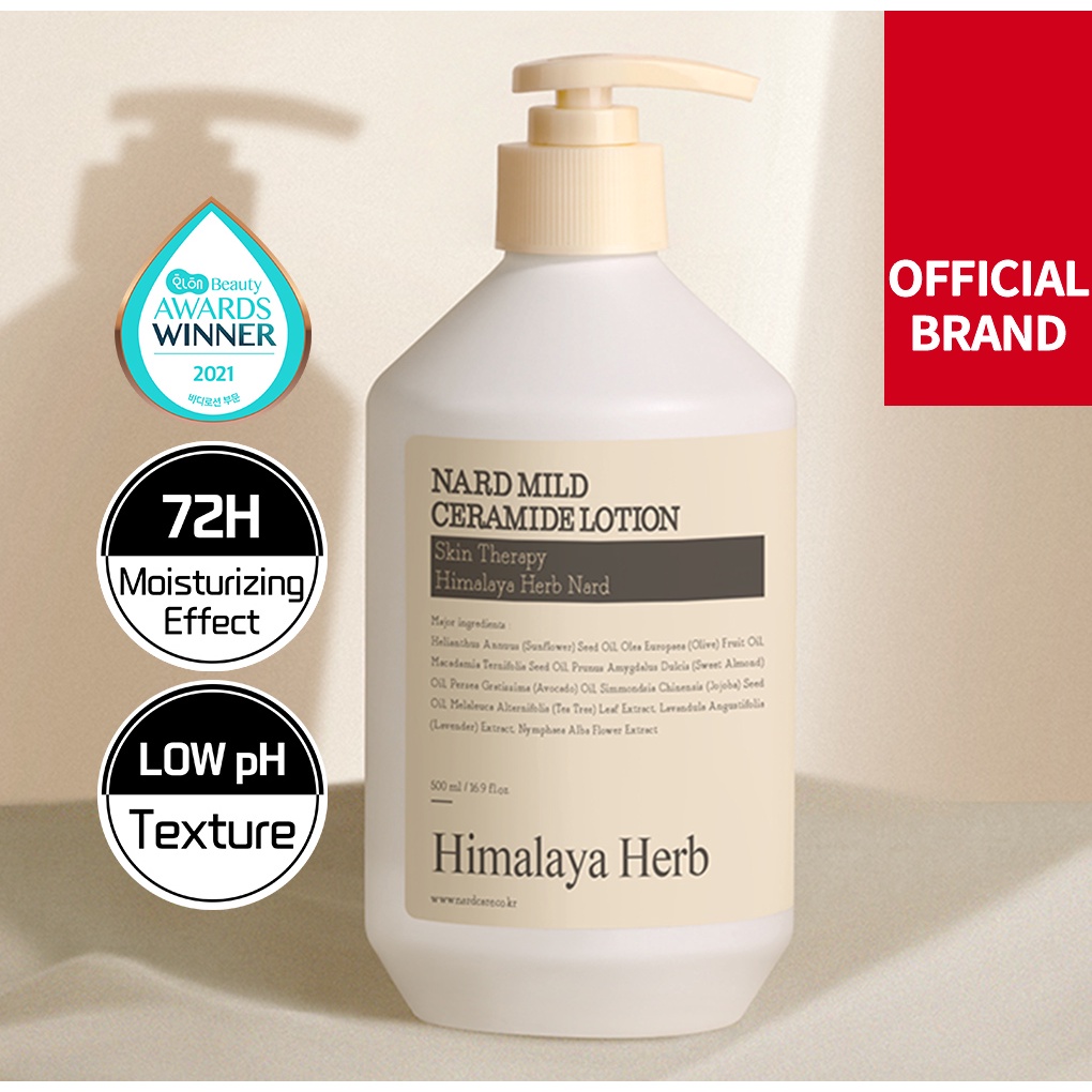 [NARD] Mild Ceramide Lotion 500ml - 72 Hour Hydrating Effect | Shopee Singapore
