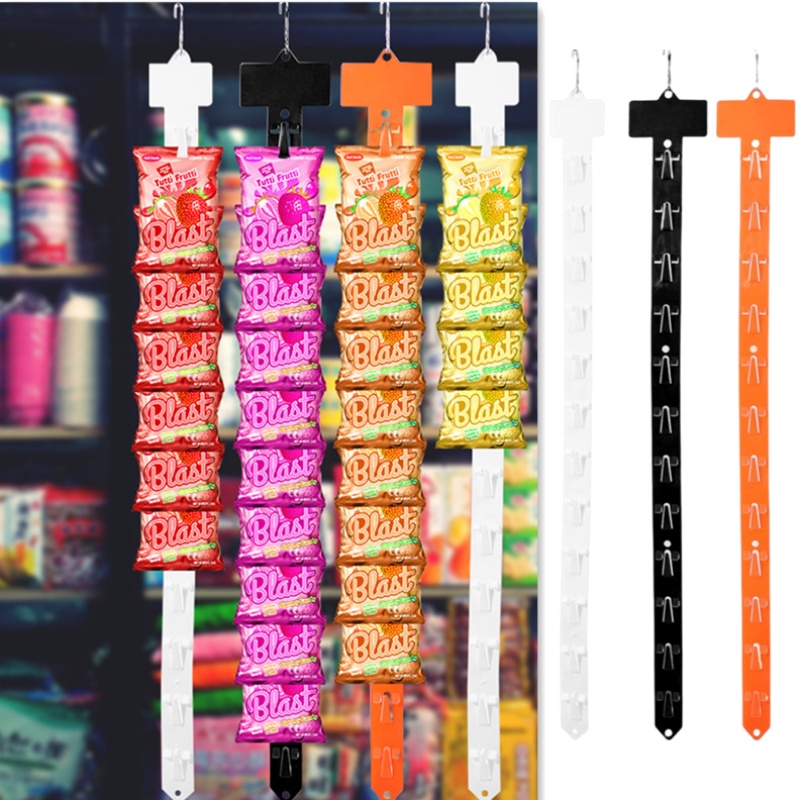 High Quality 12 Hanging Snack Display Plastic Hanger Supermarket Hook ...