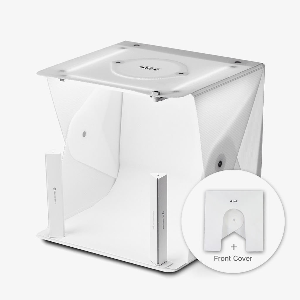 Foldio 2 Plus + Front Cover + Halo Bars | 15" Portable Product Photo ...