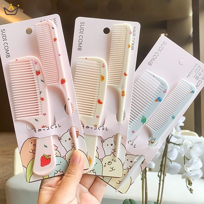 2Pcs/Set Brush Comb Cute Boy Girl Kids Hair Brush Comb Set Newborn ...