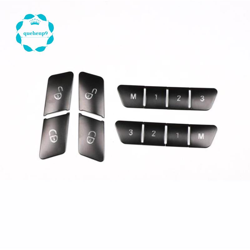 12Pcs Car Door Seat Memory Lock Switch Buttons Stickers Cover Trim for ...