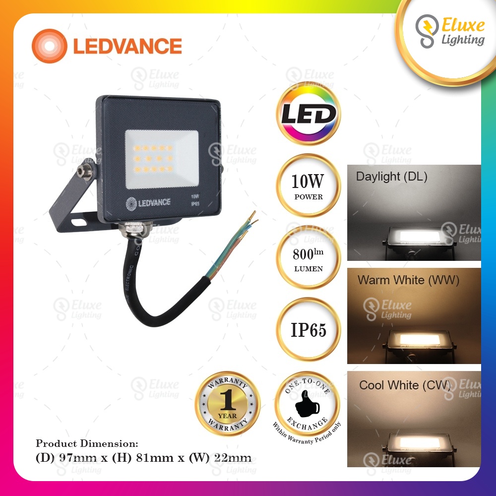 [NEW MODEL]OSRAM LEDVANCE 10W/20W/30W/50W ECO LITE G2 LED FLOODLIGHT ...