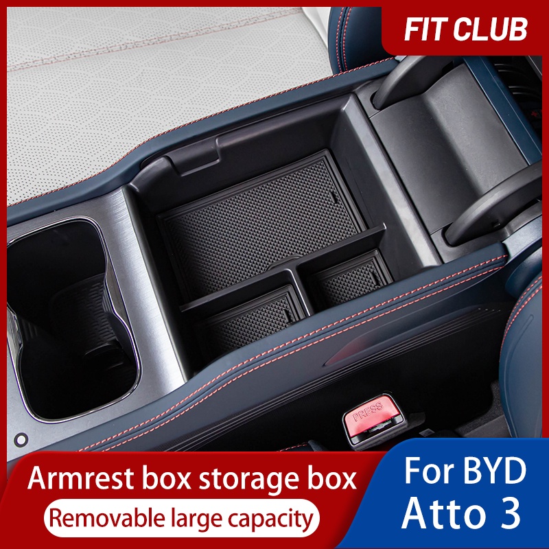 BYD Atto 3 2022 2023 EV Flocking Storage Box Car Central Armost Storage ...