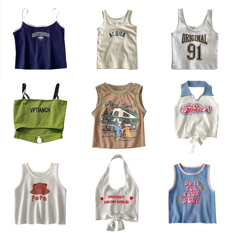 (Free Gift) 2023 Summer Fashion Women Sexy Slim Tops Sleeveless Knit ... (Free Gift) 2023 Summer Fashion Women Sexy Slim Tops Sleeveless Knit ...