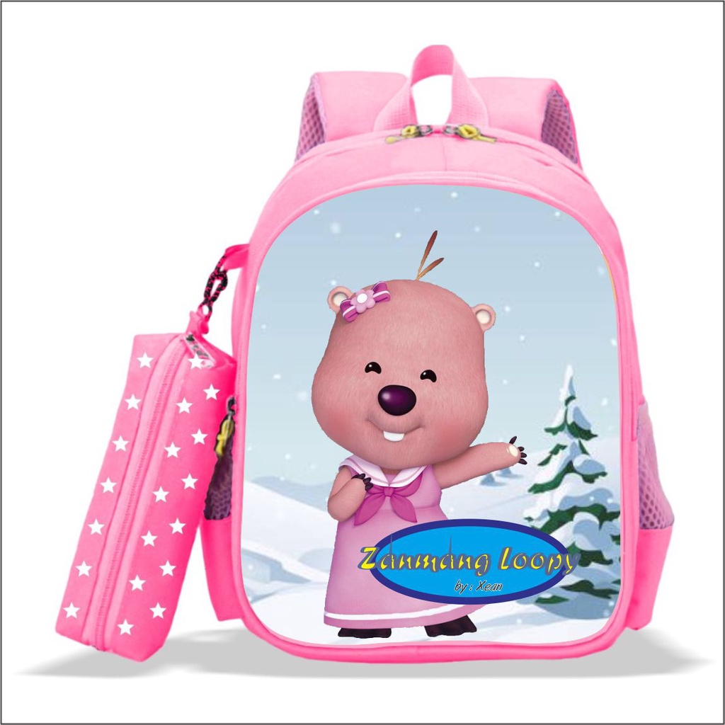 Zanmang LOOPY Pororo Character Cute School Backpack PREMIUM Quality ...