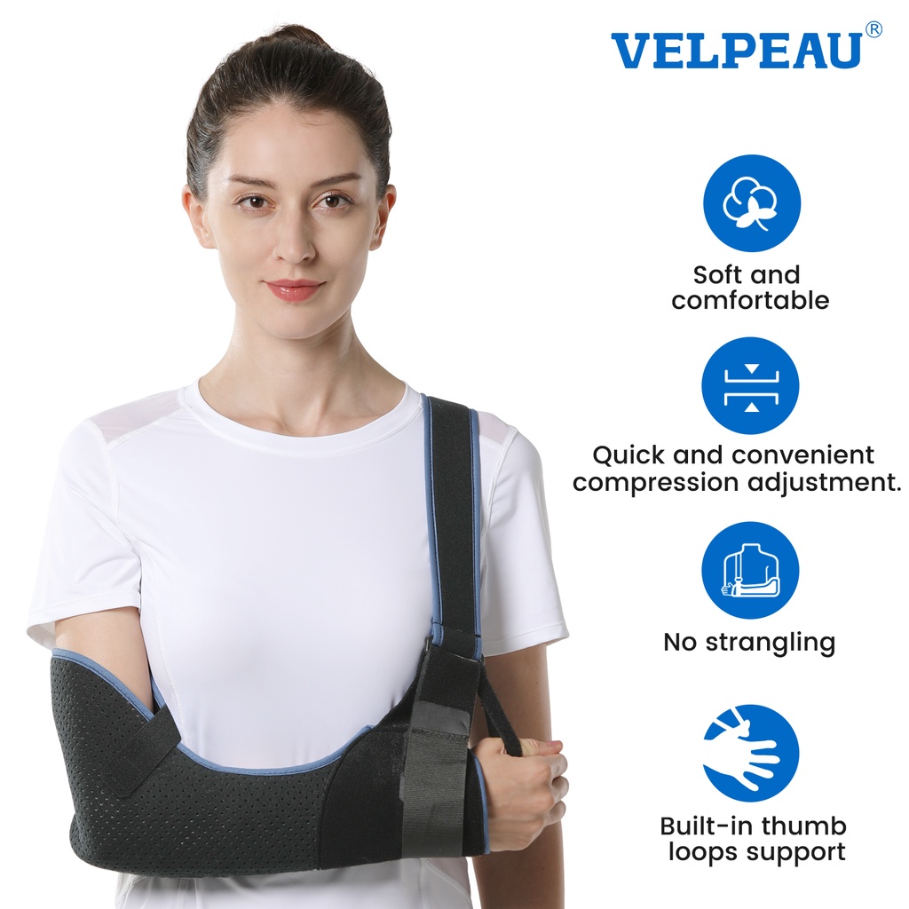 VELPEAU Arm Sling Shoulder Immobilizer Rotator Cuff Support Brace ...