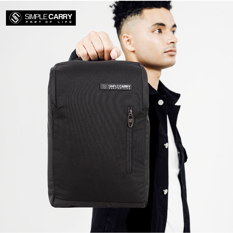 Simple Carry Office Fashion Laptop Backpack B2B05 Personality Black ...