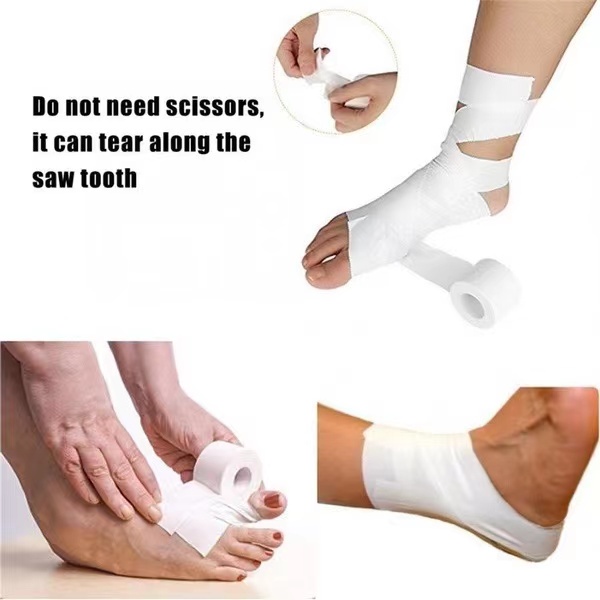 Cotton Adhesive Tape Strain Foot Support Care Wraps Sports Binding ...