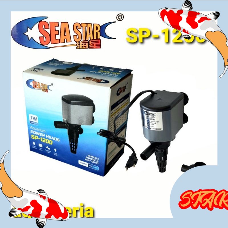 MESIN Sea STAR SP 1200 Submersible Pump AQUARIUM Water Submersible ...