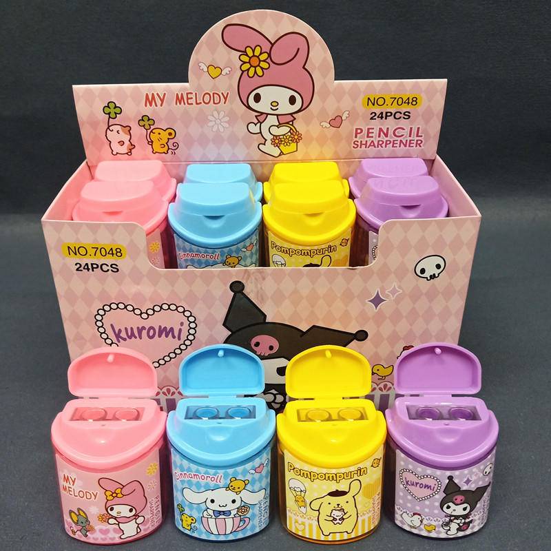 4 Pcs kawaii Sanrio Mymelody Kuromi Cinnamoroll Pom Pom Pencil ...