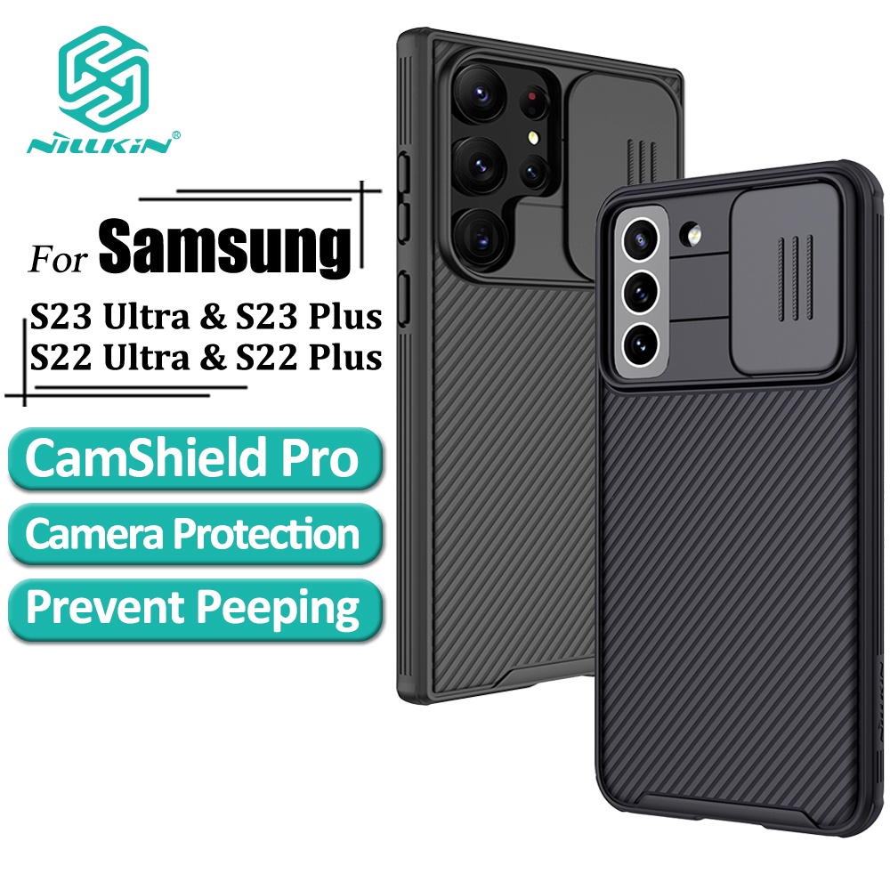 NILLKIN CamShield Phone Case Samsung S25 Ultra S24 Ultra S23 Ultra S22 Ultra S21 FE S20 FE S21 ...
