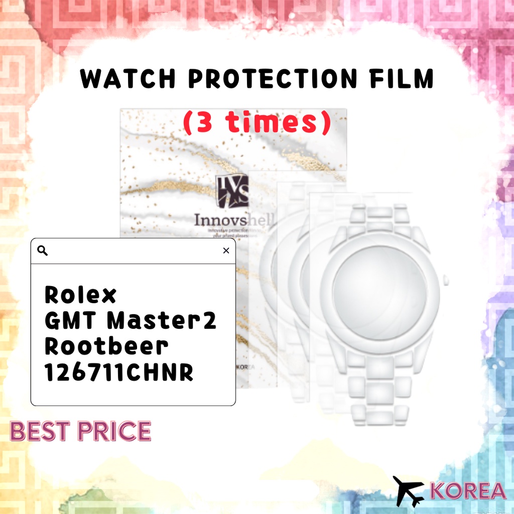 Protection Films for Rolex GMT Master2 Rootbeer 126711CHNR (3 times ...