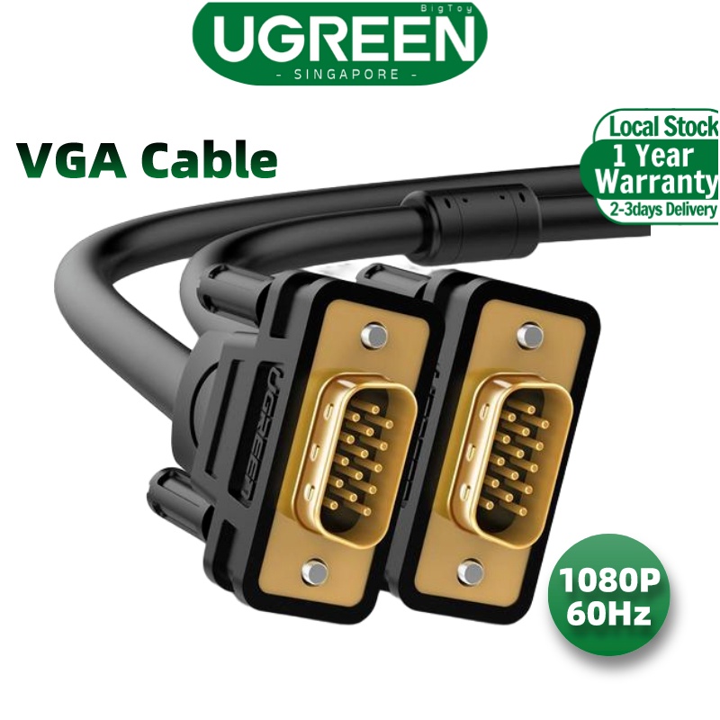 UGREEN 2meter VGA Cable Male to Male Video Coaxial Monitor Cable with ...