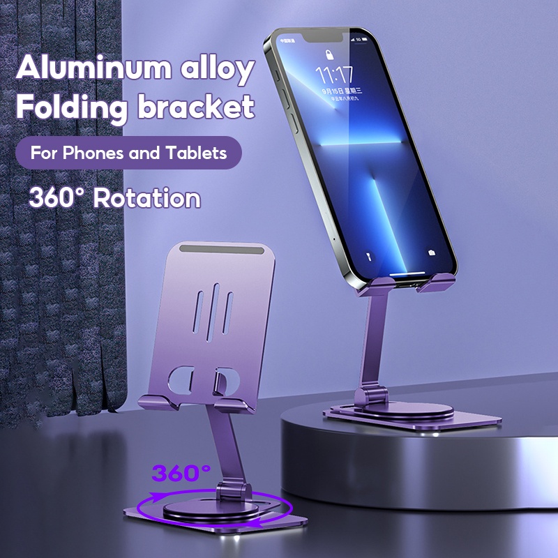 Aluminum Alloy Desktop Mobile Phone Stand Foldable iPad Tablet Support ...