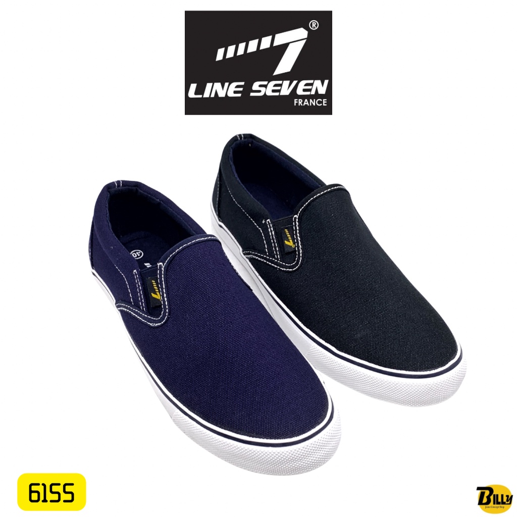 LINE SEVEN Brand Men’s Comfort Canvas Shoes ( 6155 ) | Shopee Singapore