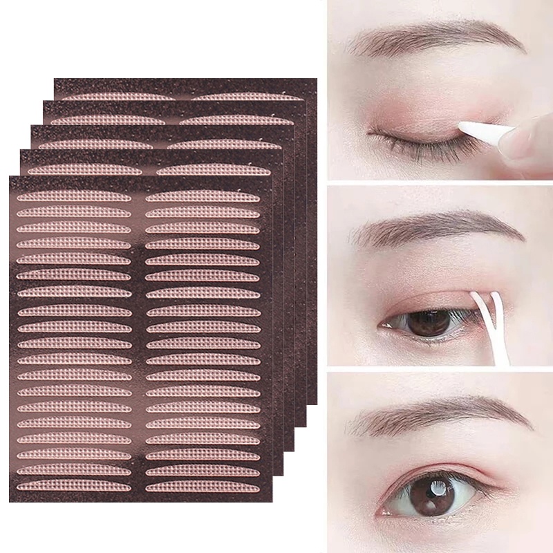 Invisible Double Eyelid Sticker Rose Gold Mesh Traceless Self-adhesive ...