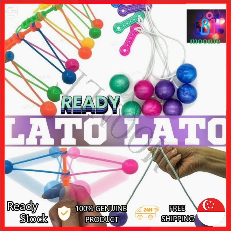 Ready Stock Lato Lato Viral Toys Glow In The Dark LED Old School Toy ...